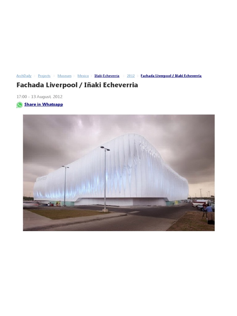 Fachada Liverpool - Iñaki Echeverria - ArchDaily | PDF | Art Media ...