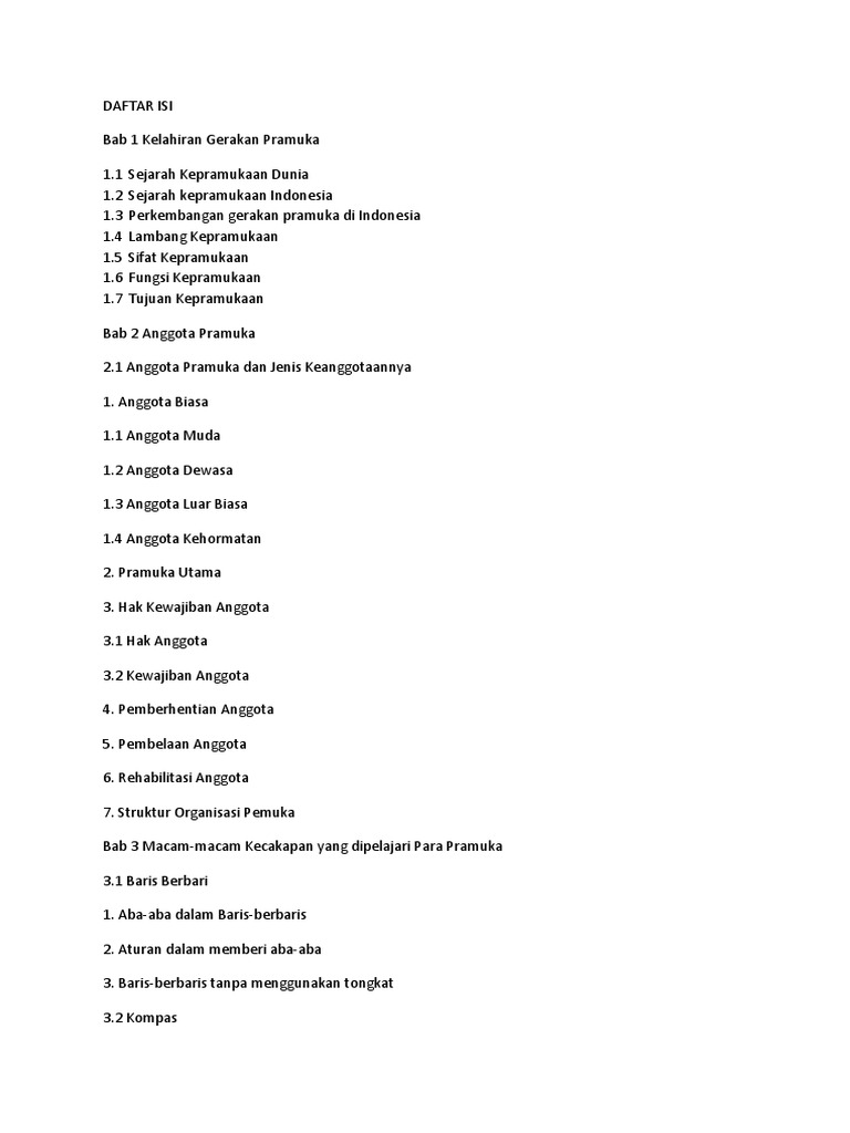 Buku Pramuka Mengenal Gerakan Pramuka | PDF