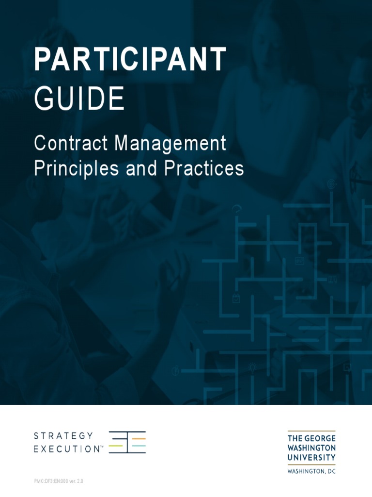 Participant Guide Contract Management Principles and Practices PDF ...