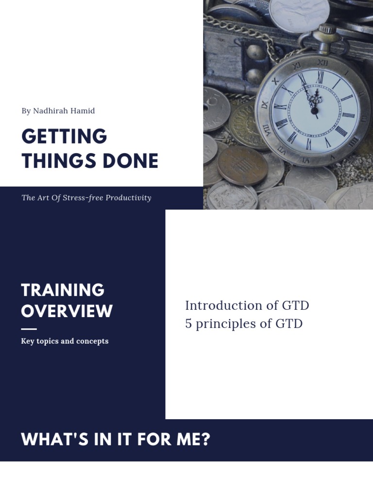 Getting Things Done: by Nadhirah Hamid | PDF | Behavioural Sciences ...