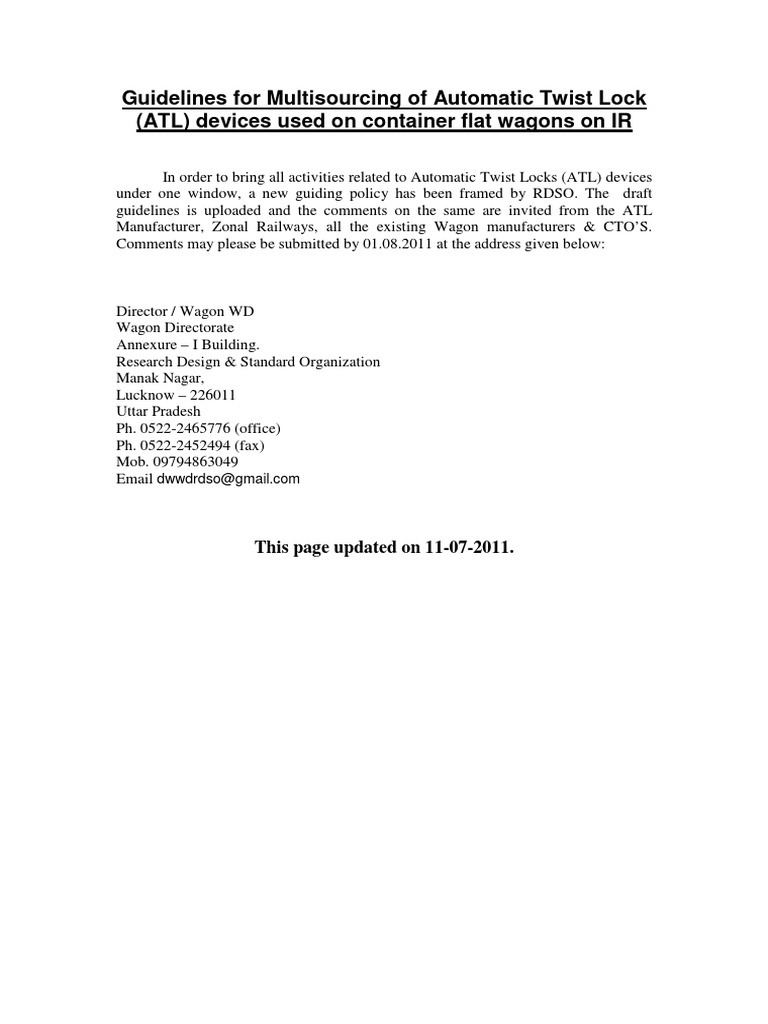 Final Guidelines ATL With Contact Details | PDF | Specification ...