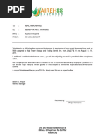 Warning Letter To Employee For Not Following Instructions | PDF