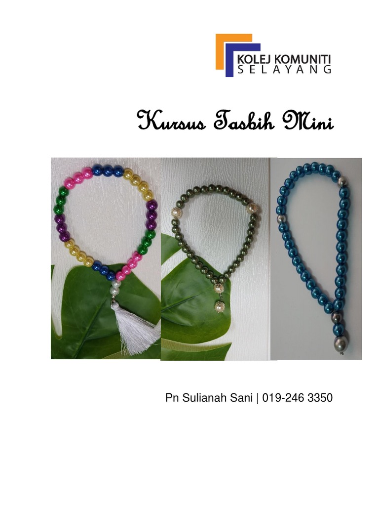 Nota Tasbih | PDF