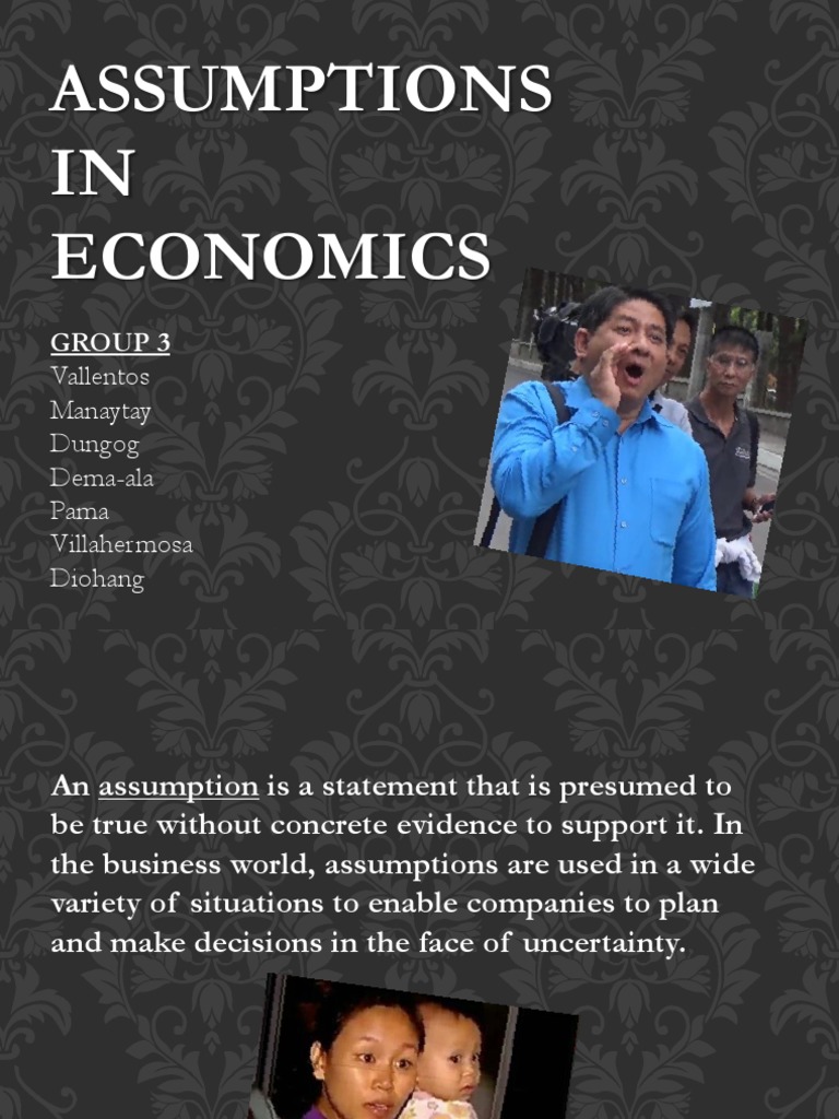Economic Assumptions Explained | PDF | Economic Theories | Economics