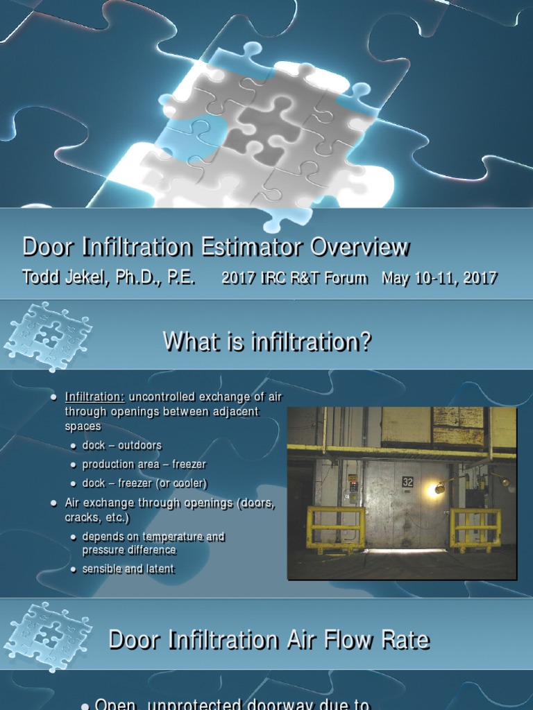 Estimating Door Infiltration | PDF | Electromechanical Engineering ...