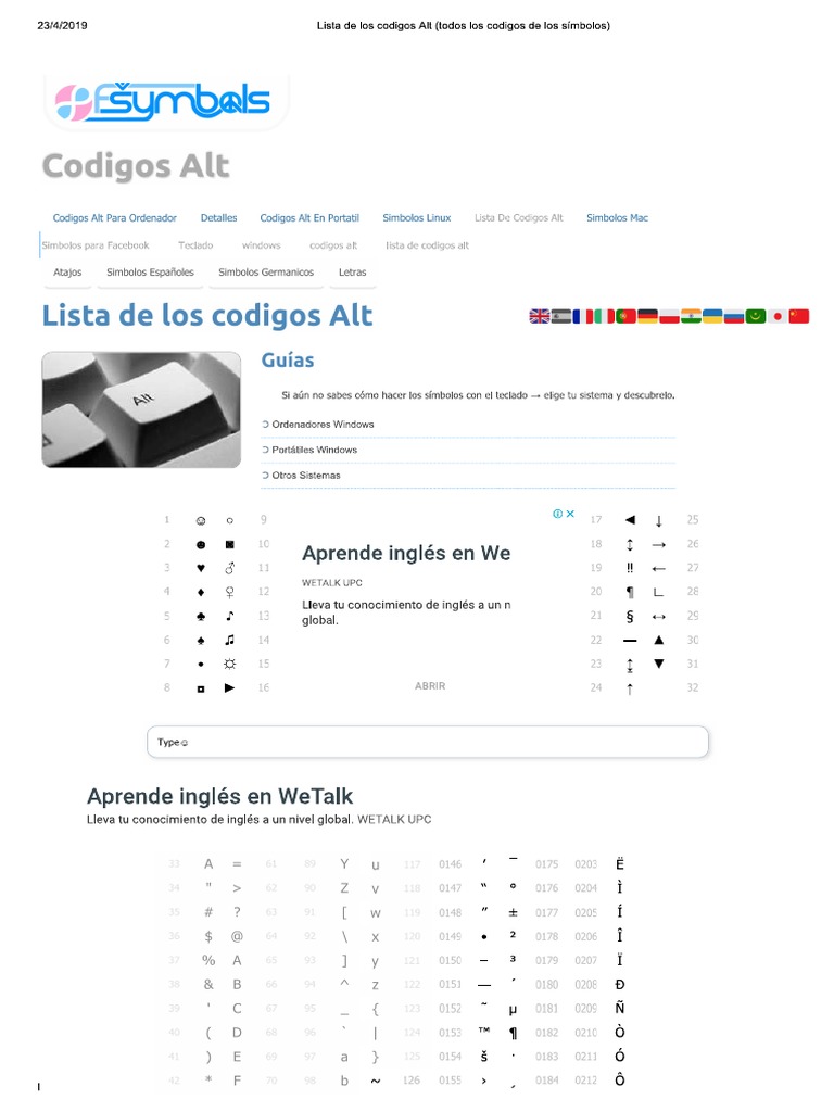 Simbologia de Alt | PDF