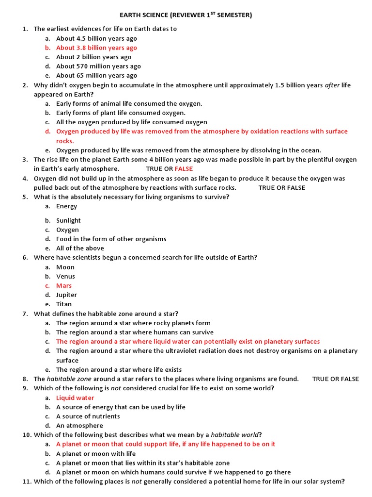 Understanding Earth's History: A Review of Key Concepts Regarding the ...