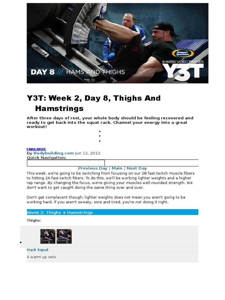 Y3t Week 2 Day 1 | PDF | Musculoskeletal System | Human Anatomy