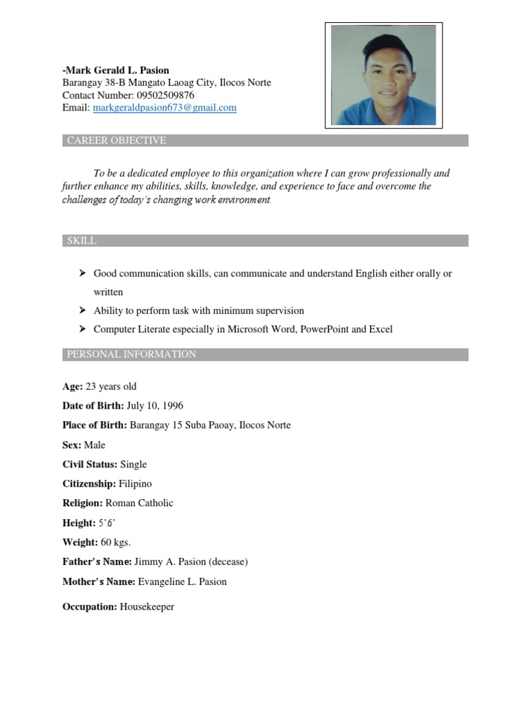 Mark Resume | PDF