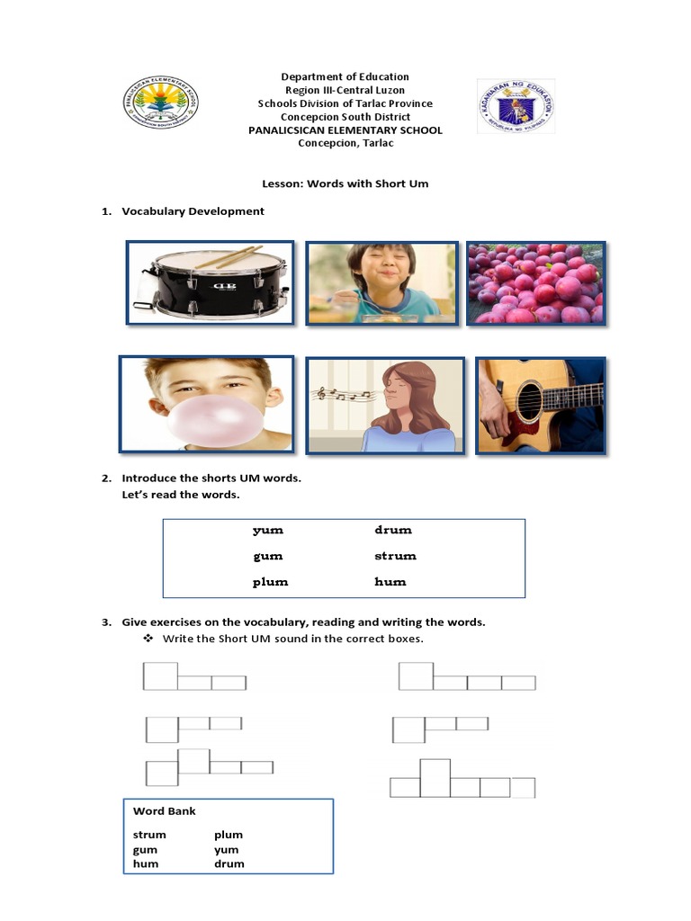 Lesson Um Sounds | PDF | Cognitive Science | Linguistic Typology