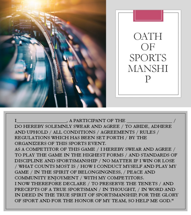 Oath OF Sports Manshi P | PDF | Sports & Recreation | Law