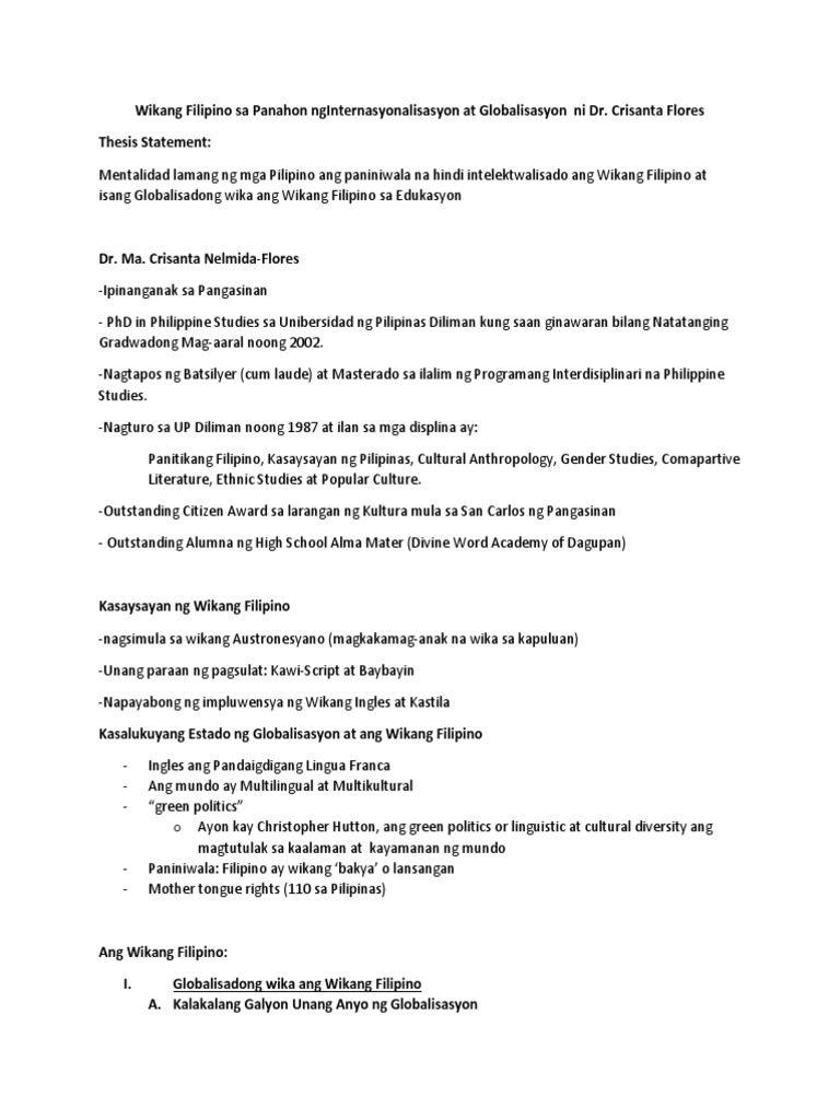 Fil Written Report Draft | PDF