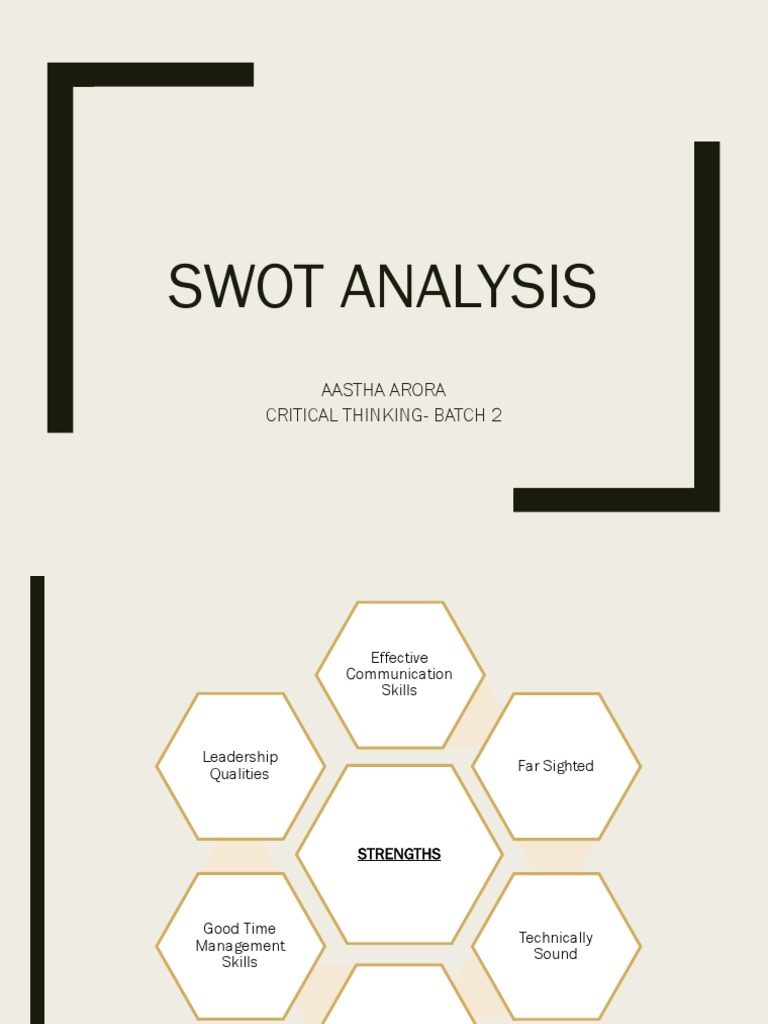 SWOT Analysis for Self-Improvement | PDF | Self-Improvement