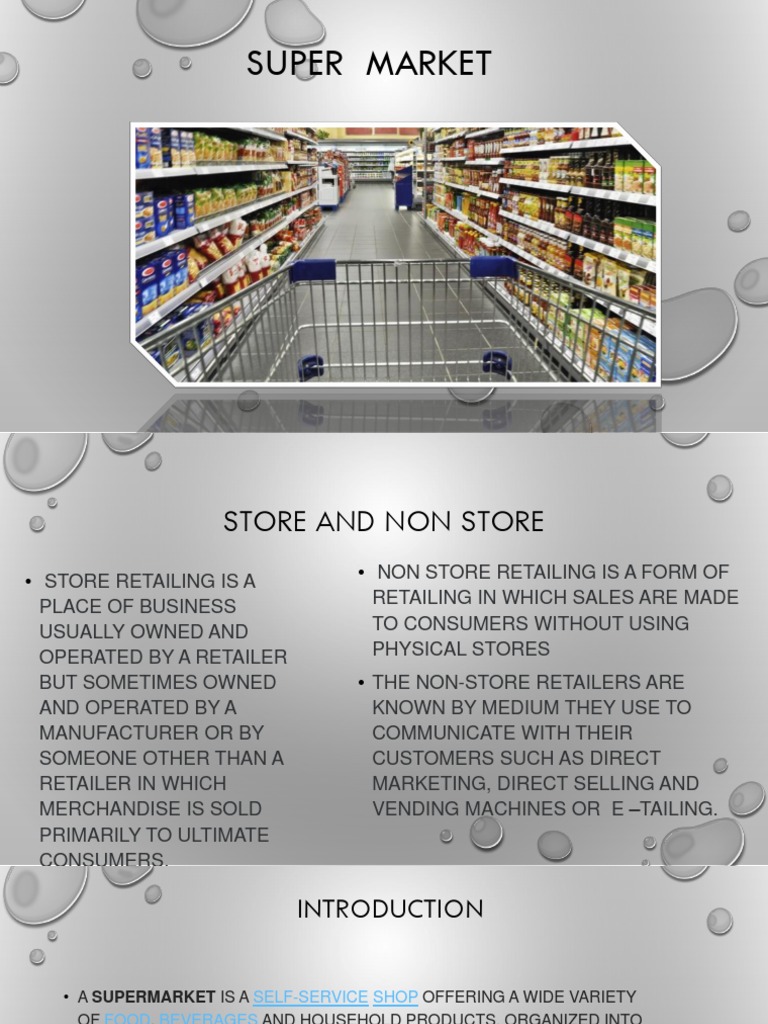 Supermarket | PDF | Supermarket | Retail