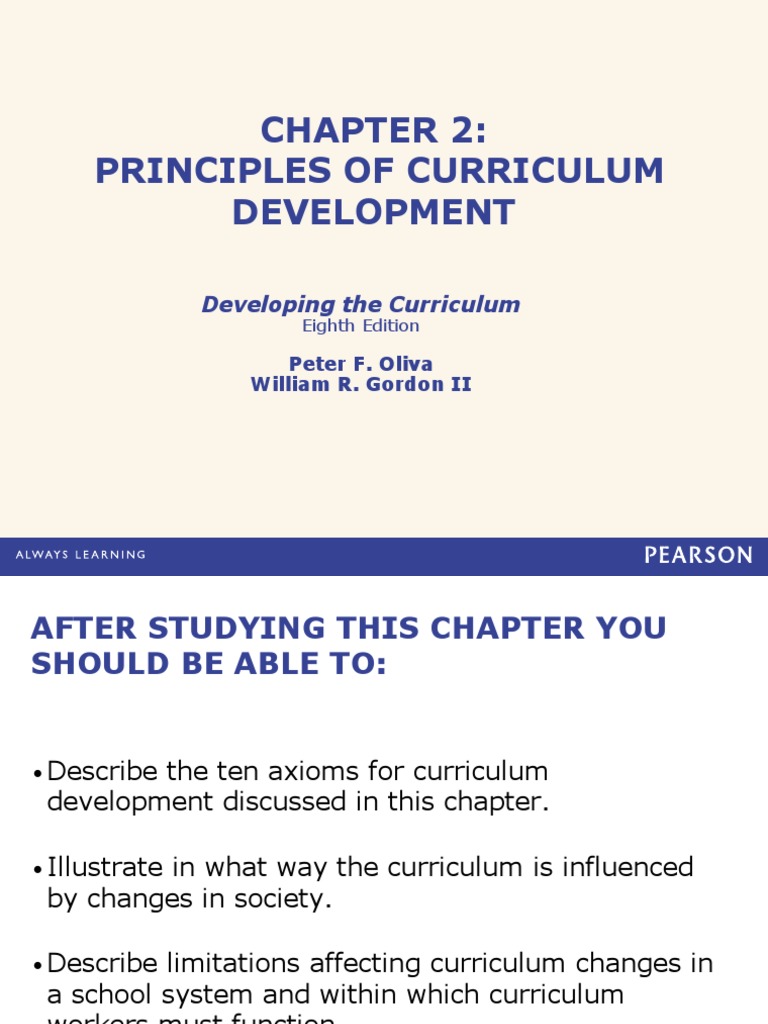 Principles of Curriculum Development | PDF | Curriculum | Behavior ...