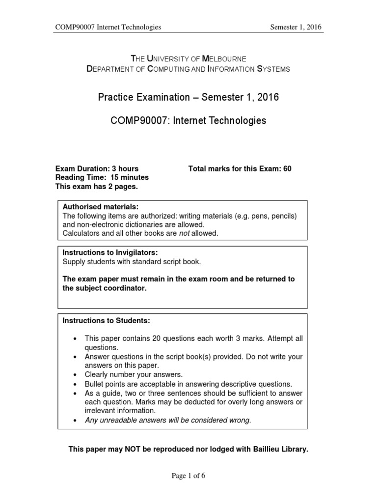 PracticeExam 2016 | Download Free PDF | Router (Computing) | Internet ...