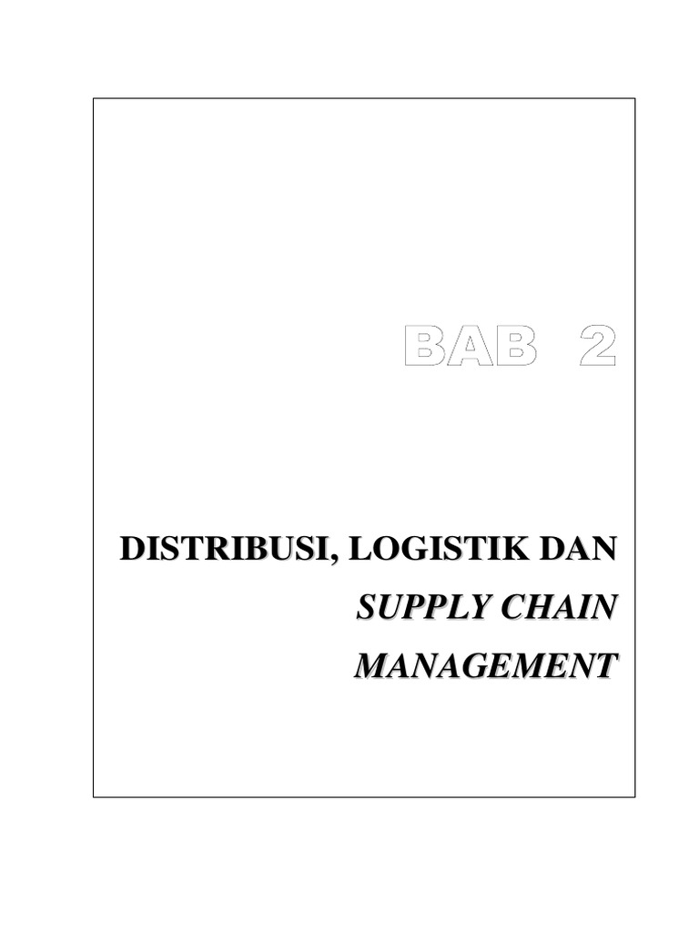 Bab2-Distribusi &SCM | PDF
