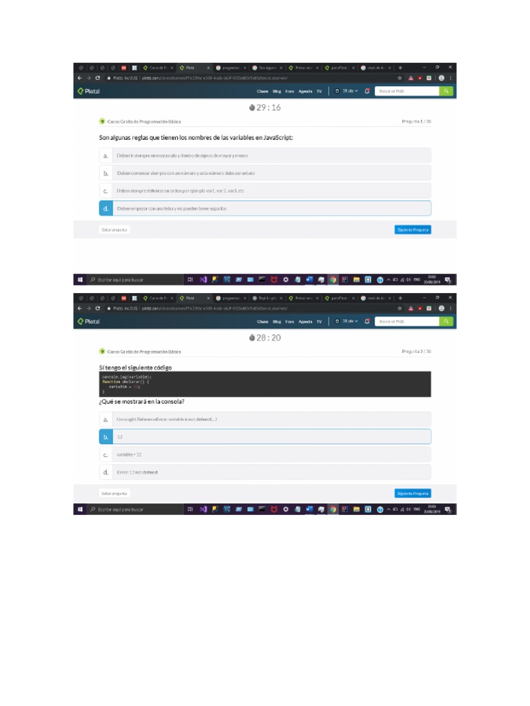 Examen Programacion | PDF | Script Java | HTML