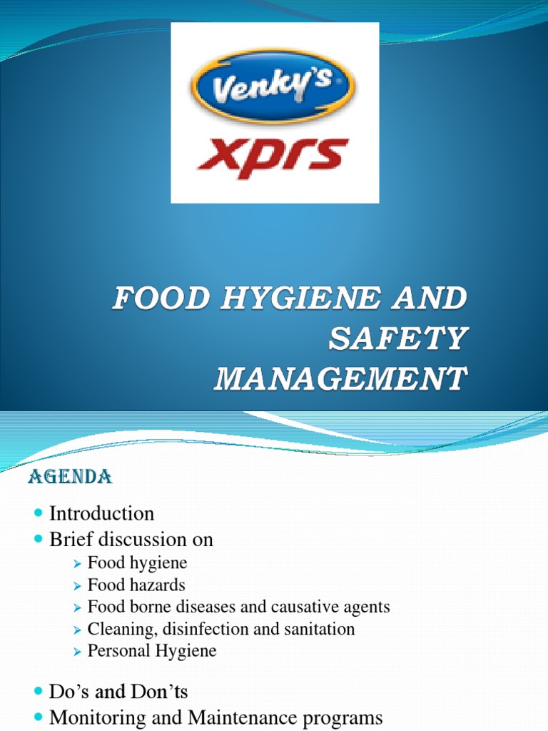 Food Hygiene and Safety Management Ppt | Hygiene | Foodborne Illness