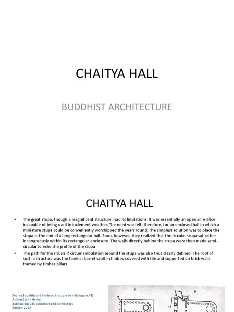 Chaitya Hall 1 | PDF | Architectural Design | Architecture