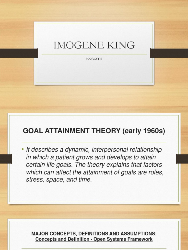 Imogene King | PDF | Interpersonal Relationships | System
