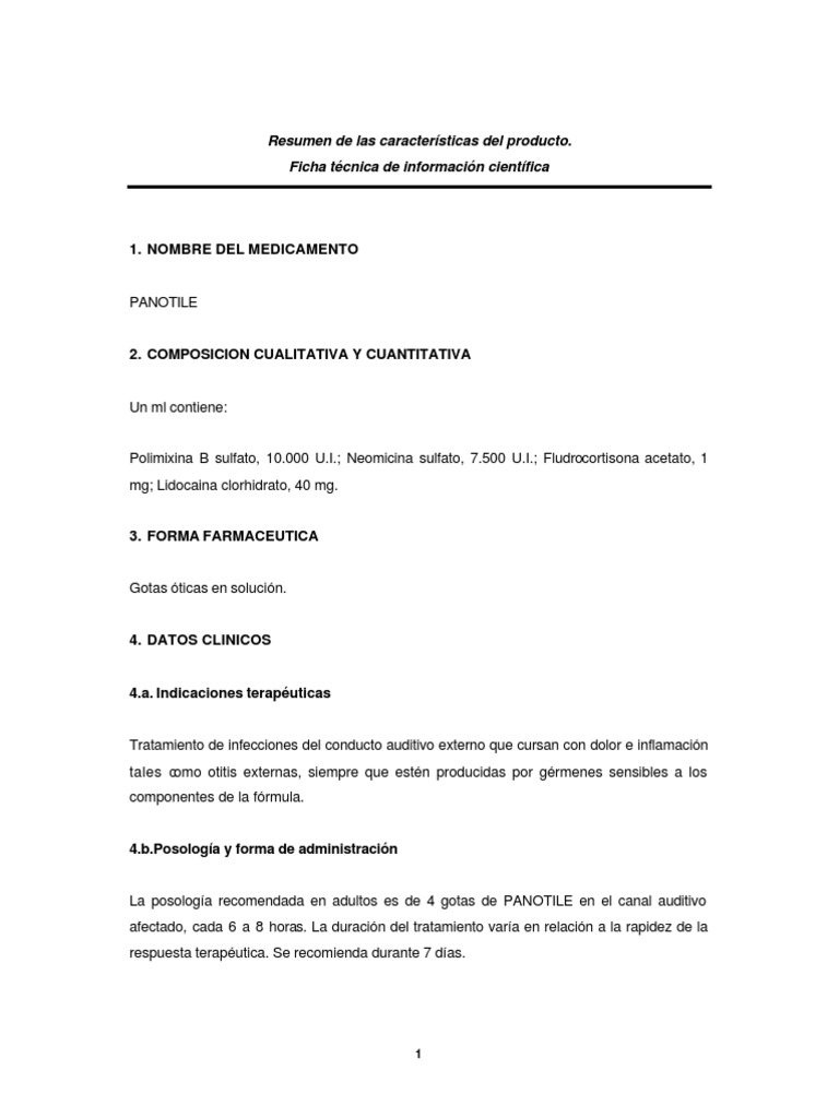 Panotile Gotas | PDF | Corticosteroides | Medicamentos con receta
