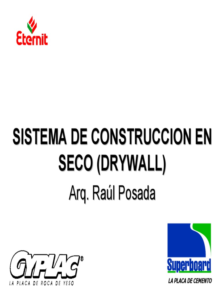 Sistema Drywall PDF | PDF | Cemento | Yeso