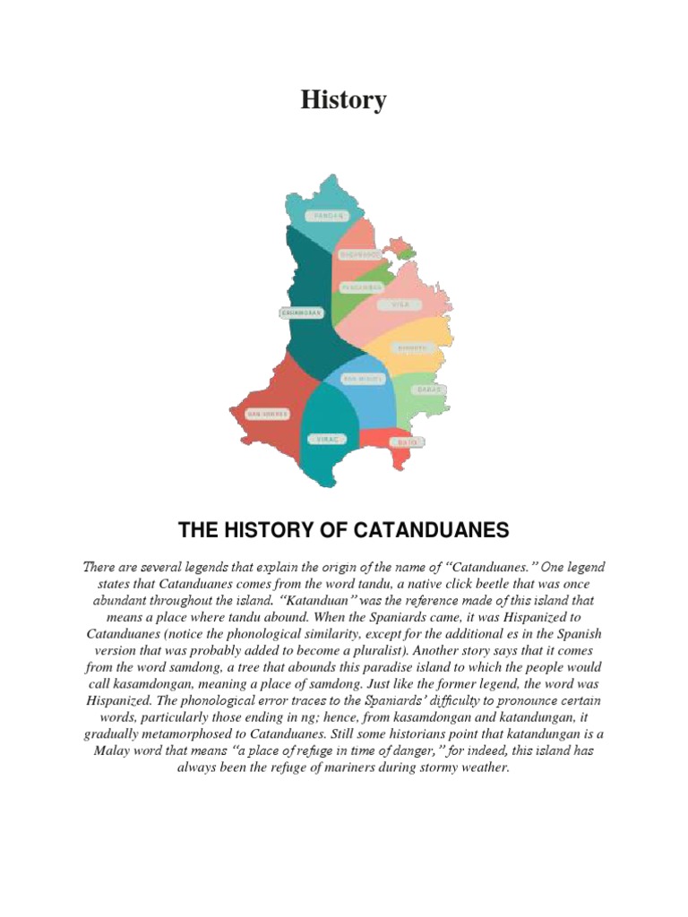 History: The History of Catanduanes | PDF