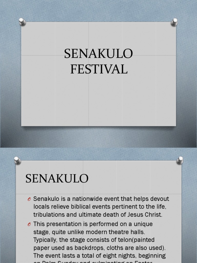 Senakulo Festival | PDF | Christian Festivals And Holy Days | Christian ...