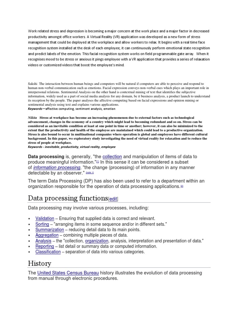 Data Processing Functions: Collection | PDF | Data Processing | Data Mining