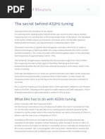 432 Hz Musical Note Frequencies Chart | PDF