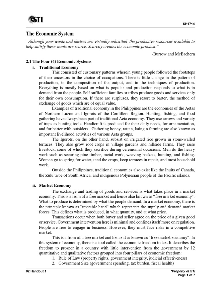 02 Handout 1 PDF | PDF | Economics | Sustainability