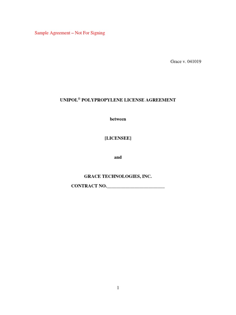 License Agreement Template - Sample | PDF | License | Withholding Tax