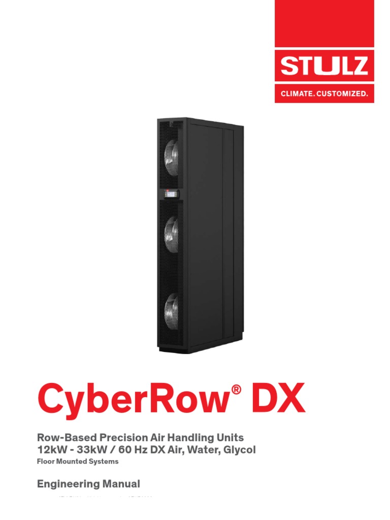 STULZ CyberRow DX Engineering Manual QEWR002G | PDF | Air Conditioning ...