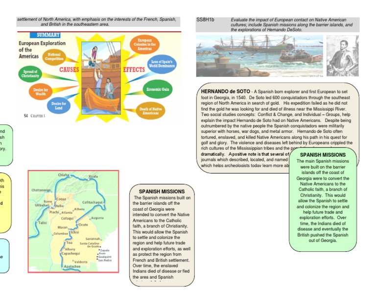 Ss8h1-Summary-European-Exploration1 1 | PDF | Native Americans In The ...