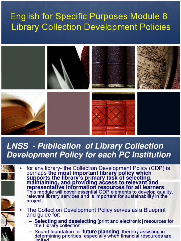 Module - English | PDF | Libraries | Publishing