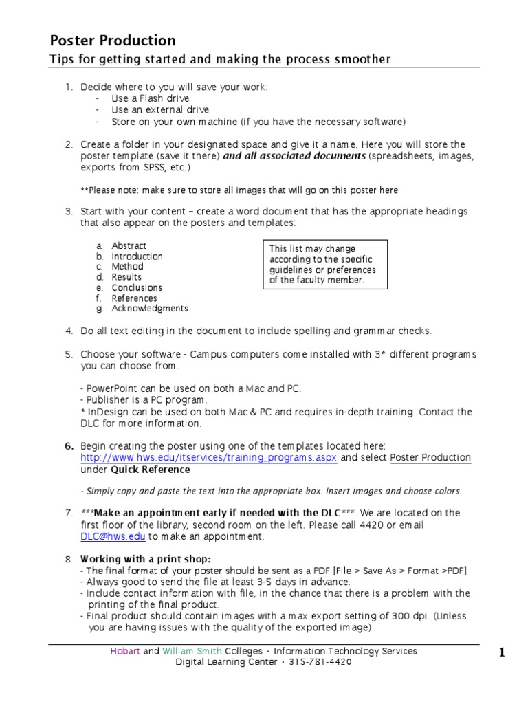 Starting Designing A Poster | PDF | Microsoft Excel | Data