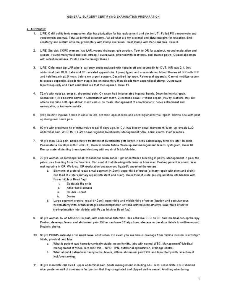 Surgical Boards Exam Preparation Guide | PDF | Surgical Specialties ...
