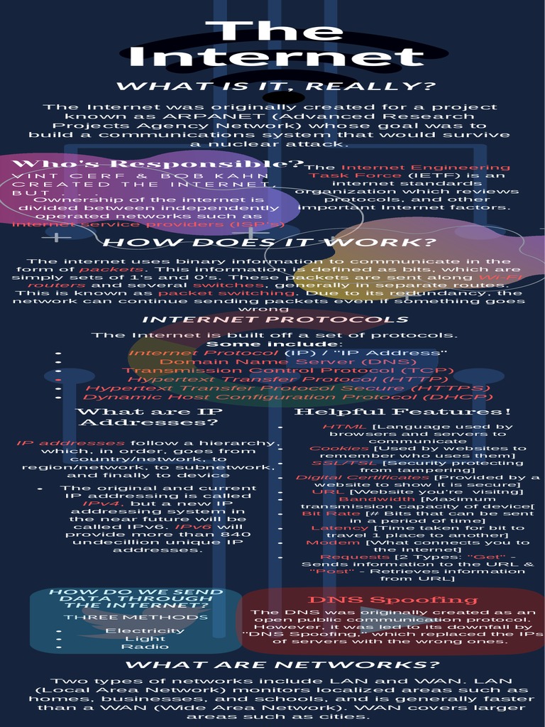 Internet Infographic | PDF | Ip Address | Computer Network