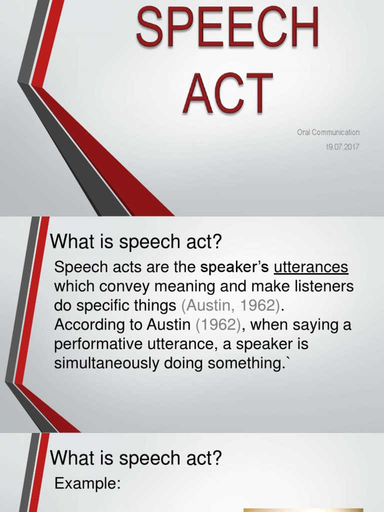 Speech Acts | PDF | Human Communication | Cognitive Science