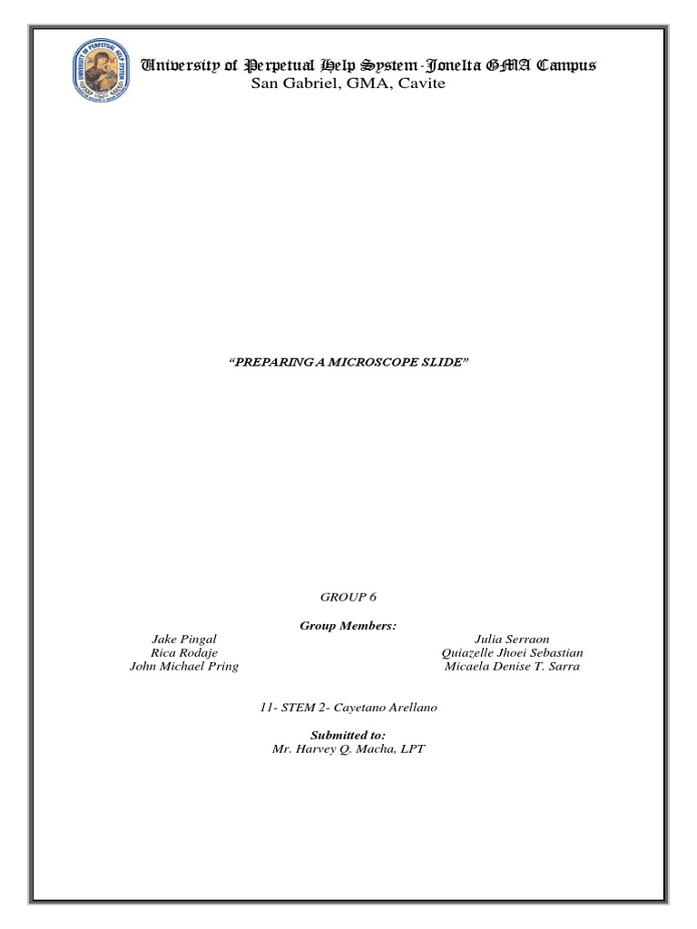 Preparing Microscope Slides Guide | PDF | Self-Improvement | Wellness