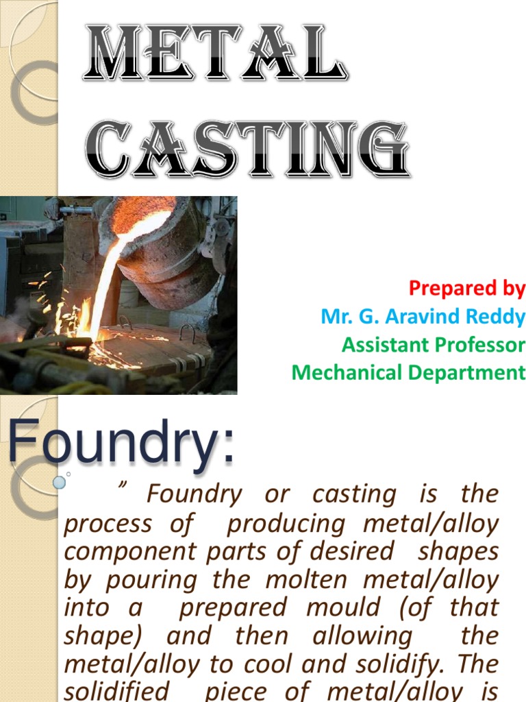 Fundamentals of Sand Casting: A Comprehensive Guide to the Casting Process, Materials ...