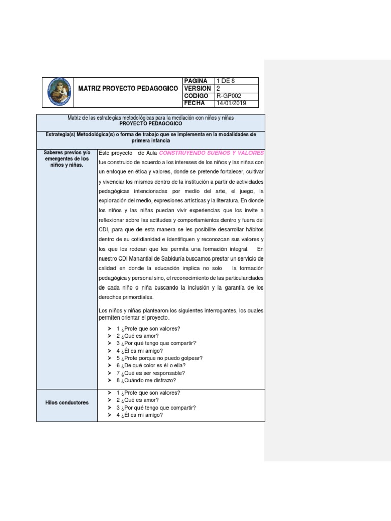 Proyecto Valores | PDF | Navidad | Salón de clases