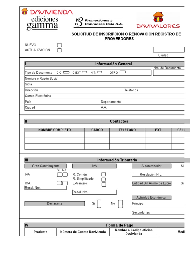 FORMATO DE SOLICITUD DE INSCRIPCION O RENOVACION REGISTRO DE ... FORMATO DE SOLICITUD DE INSCRIPCION O RENOVACION REGISTRO DE ...