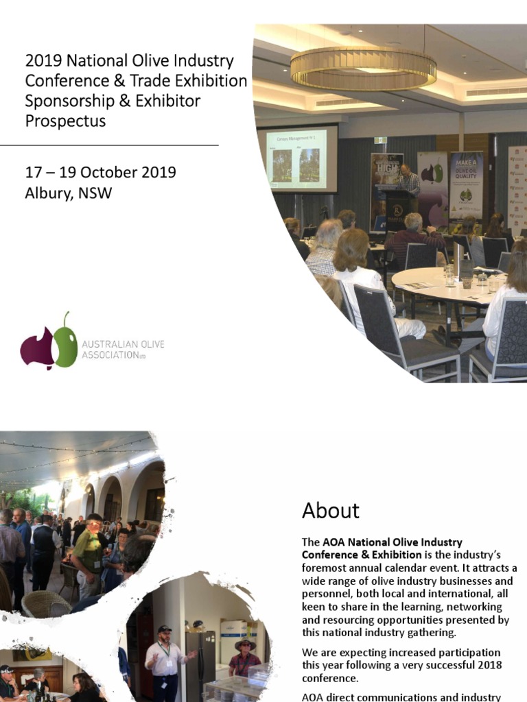 2019 AOA National Olive Conference | PDF | Business