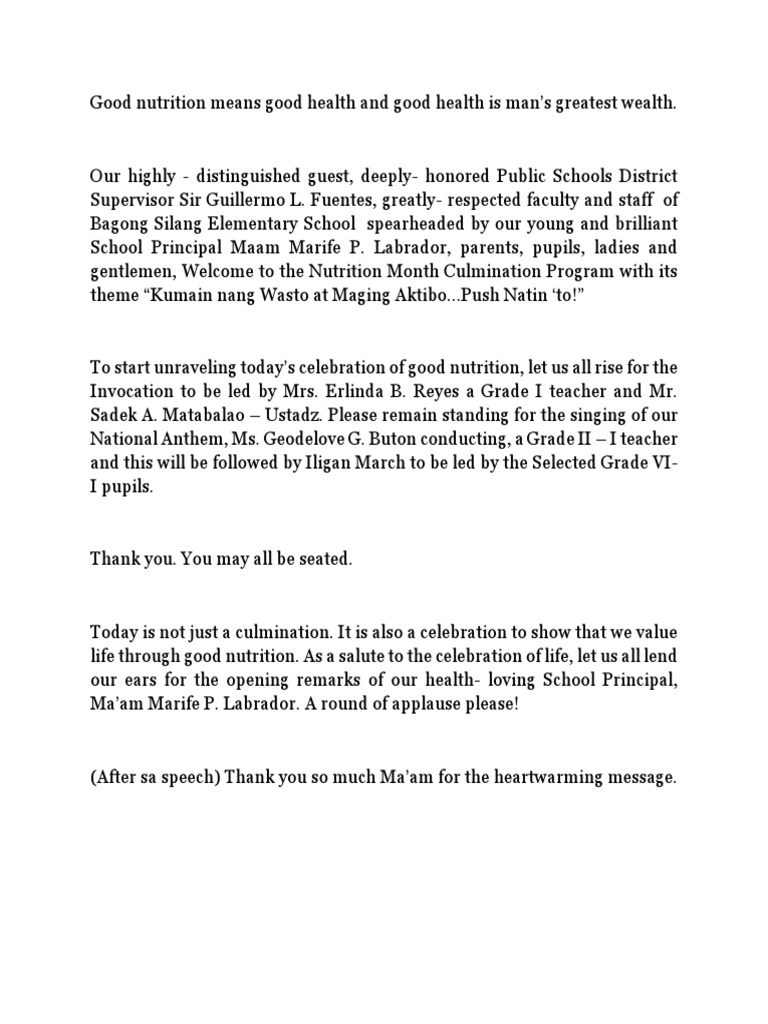 Nutrition Month Script Tagalog Template Ppt Sidang Canva Ai Art