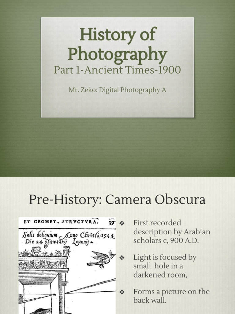 History of Photo-Part 1 1 | PDF | Optics | Vision