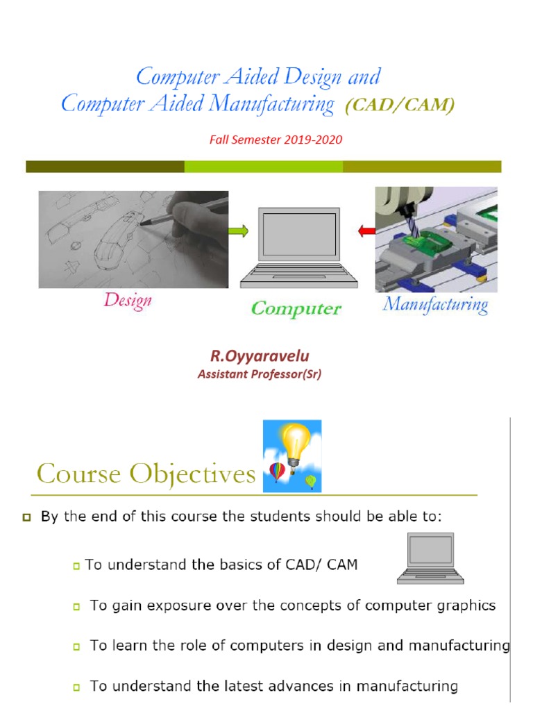 Fall 2019 CAD/CAM Course Details | PDF