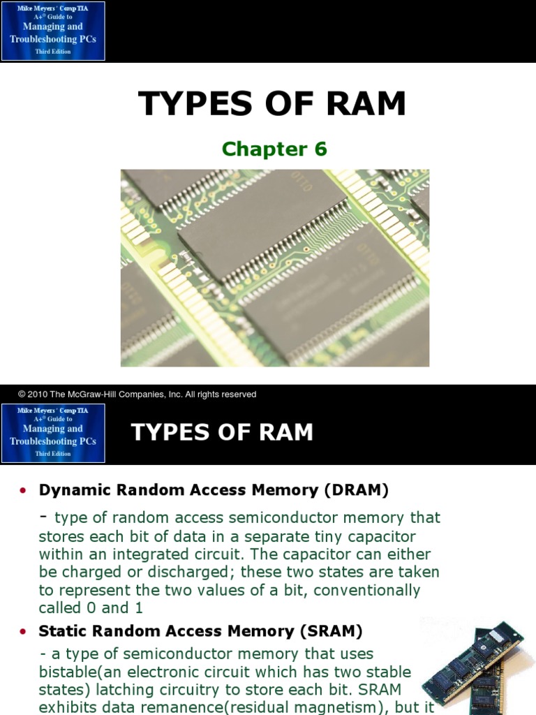 Types of Ram: Managing and Troubleshooting Pcs | PDF | Dynamic Random ...