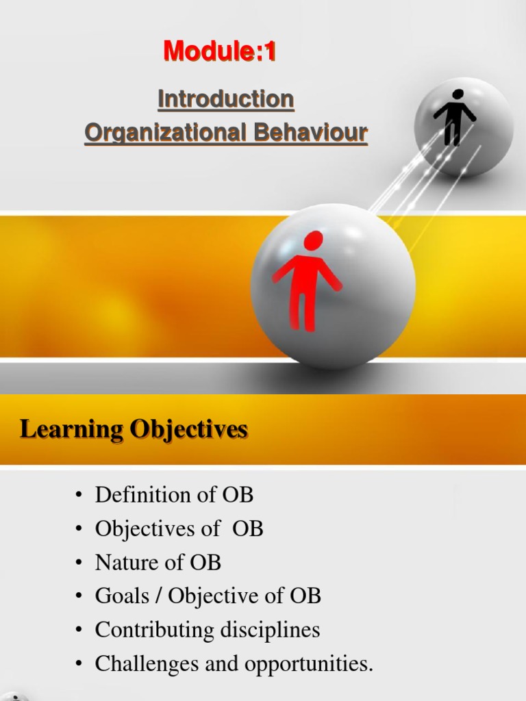 OB Mod 1 | PDF | Organizational Behavior | Extraversion And Introversion